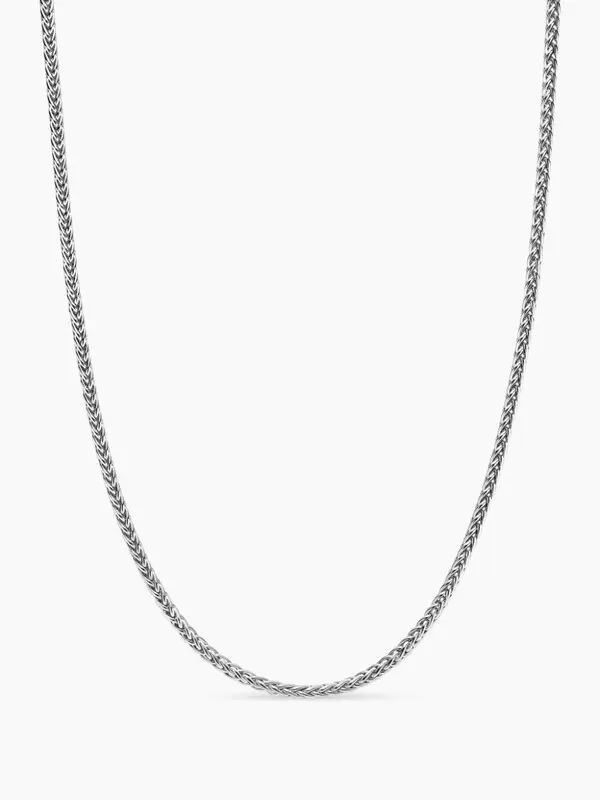 David Yurman Sterling Wheat Chain Necklace - Silver