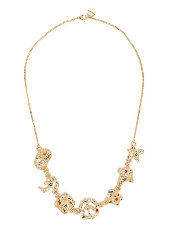 Palm Angels Melted Icons Necklace - Gold
