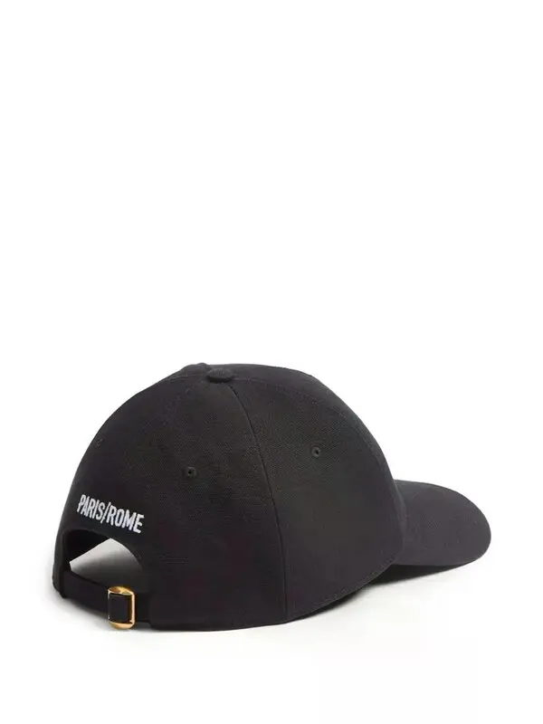 Valentino Garavani Logo-embroidered Baseball Cap - Black