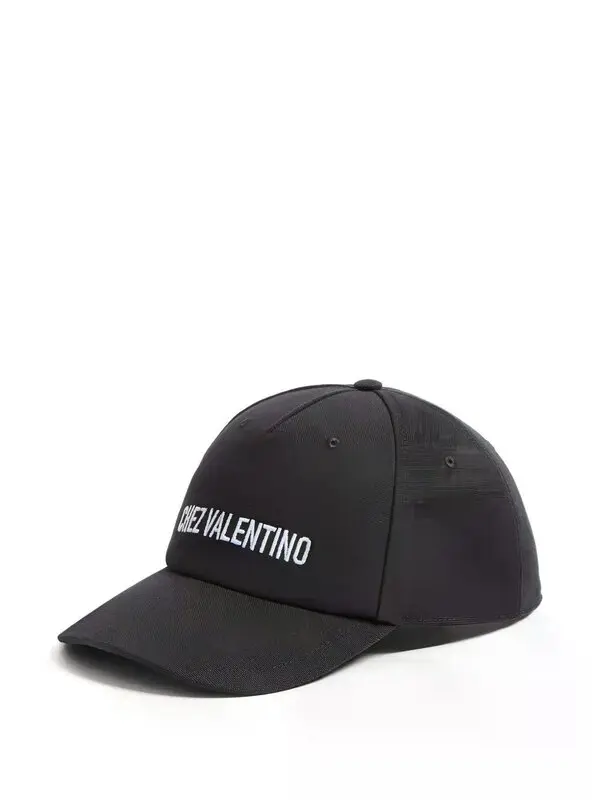 Valentino Garavani Logo-embroidered Baseball Cap - Black