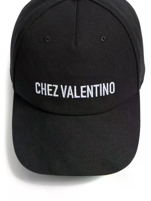 Valentino Garavani Logo-embroidered Baseball Cap - Black