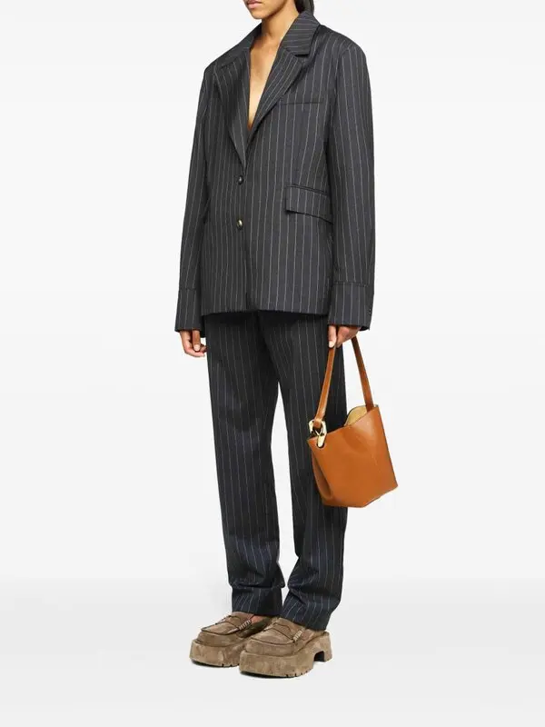 JW Anderson Open-back Striped Blazer