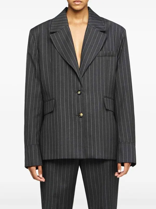 JW Anderson Open-back Striped Blazer