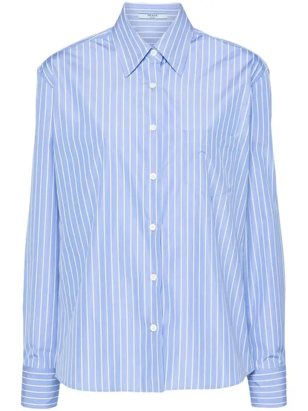 Prada Striped Poplin Shirt