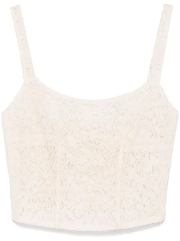 RXQUETTE Femme Lace Top - Neutrals