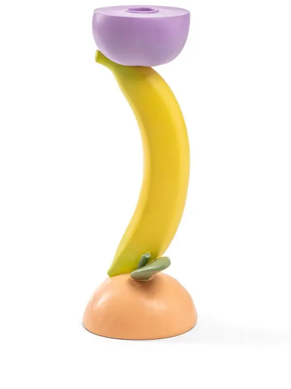 SELETTI Vitamin Banana Candle Holder - Yellow