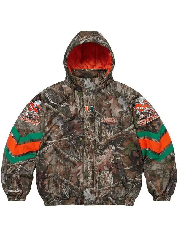 Supreme X Mitchell & Ness Ncaa Stadium Bomber Jacket - Green