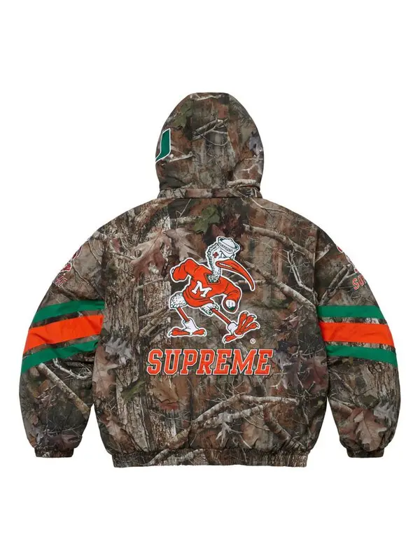 Supreme X Mitchell & Ness Ncaa Stadium Bomber Jacket - Green