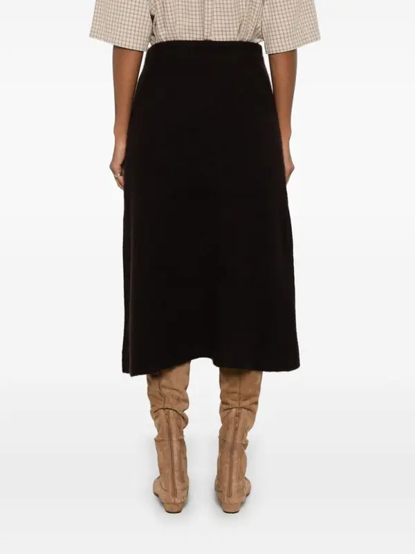 THE ROW Ivaanka A-line Skirt - Brown