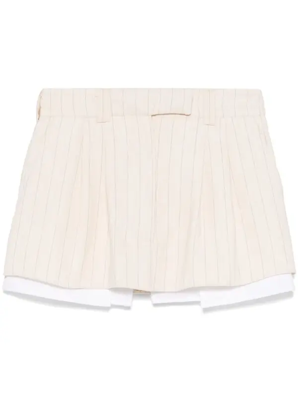 PNK Pinstriped Mini Skirt