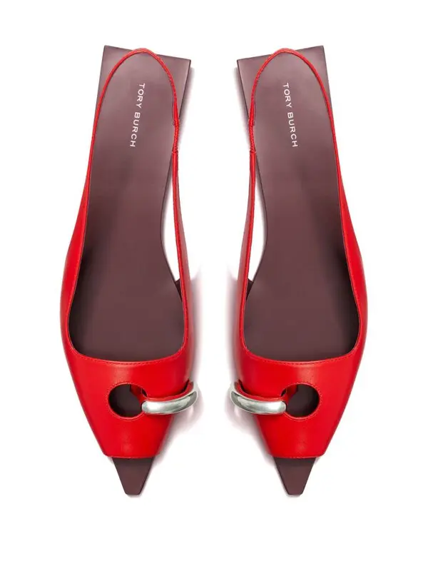 Tory Burch Pierced Slingback Sandals