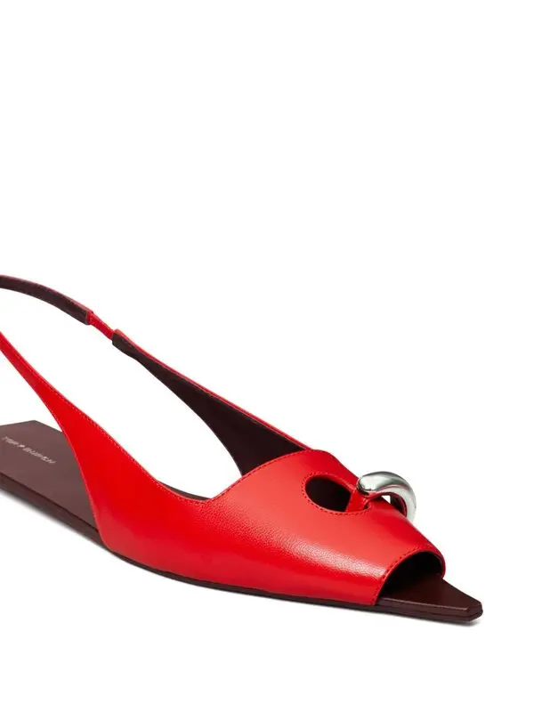 Tory Burch Pierced Slingback Sandals