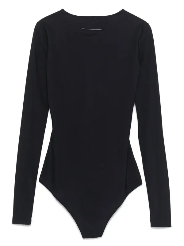 MAISON MARGIELA Numbers-motif Bodysuit - Black