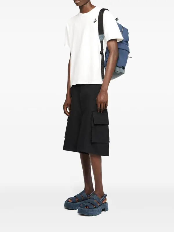 JW Anderson Anchor-embroidered T-shirt - White