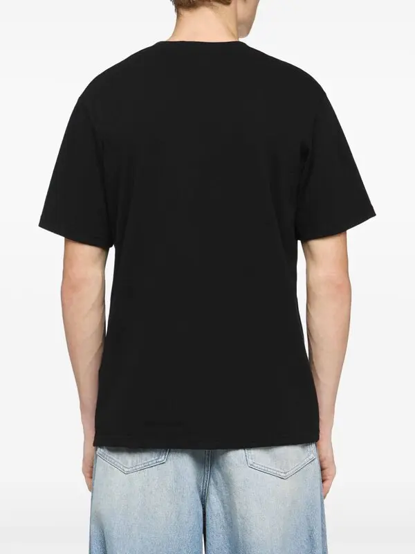 JW Anderson Anchor-embroidered T-shirt - Black