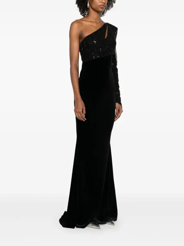 CRISTALLINI Zephyra Gown - Black