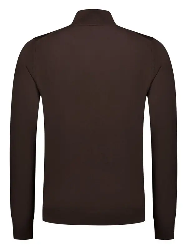 ZANONE Half-zip Sweater - Brown
