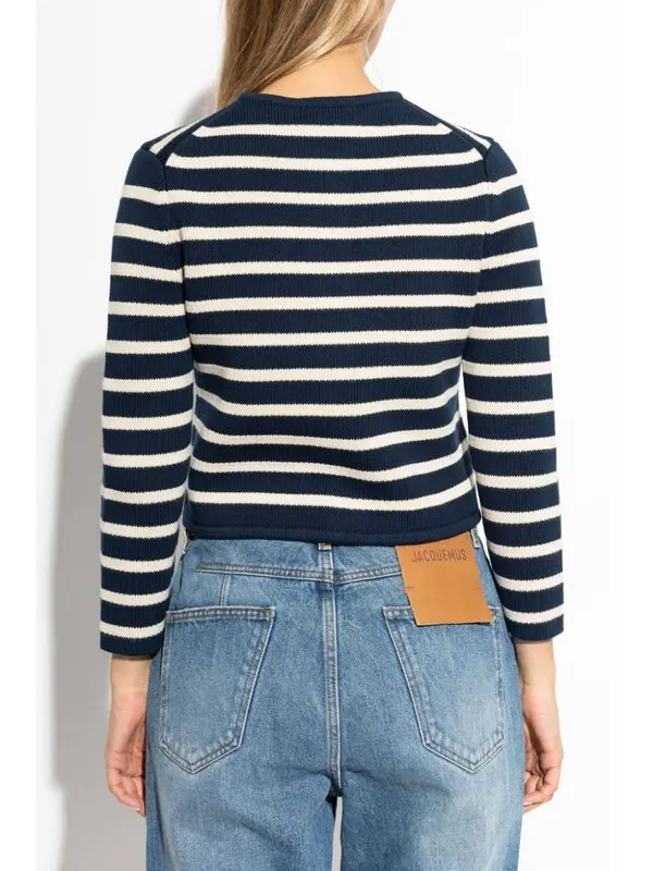 Theory Striped Knit Cardigan
