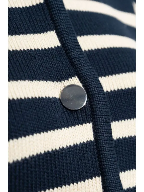 Theory Striped Knit Cardigan