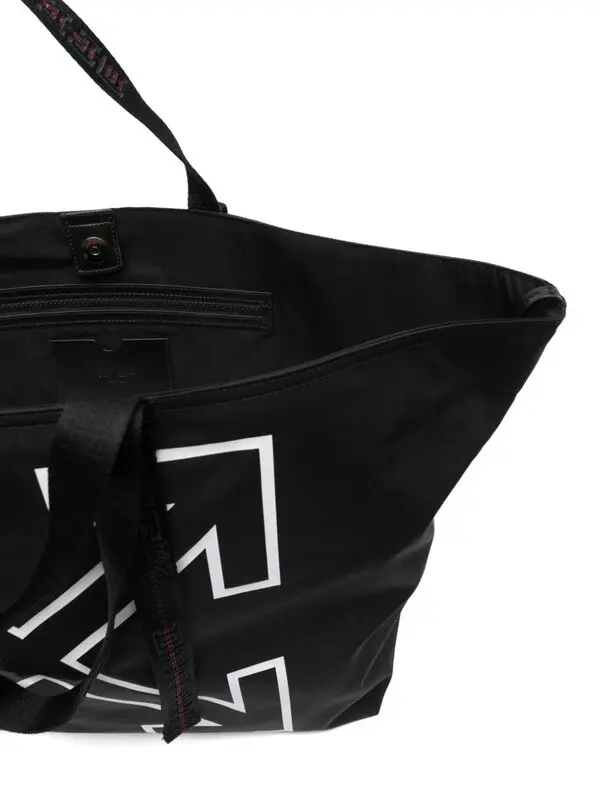 Off-White Large Heritage Day Off Tote Bag In Black | Editorialist