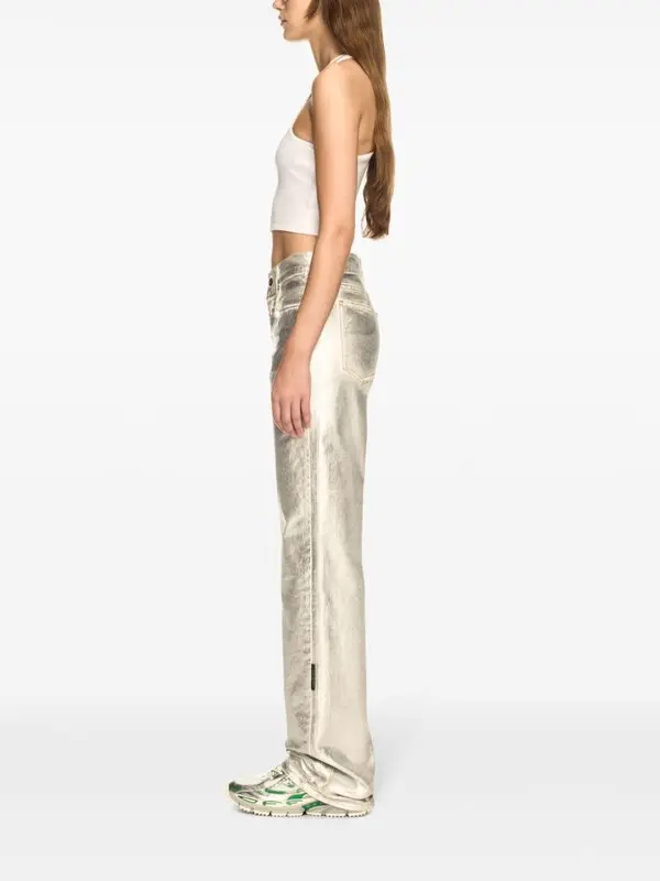 Off-White Susy Straight Leg Jeans - Silver