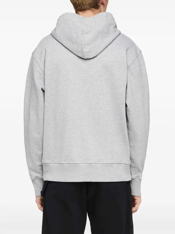 JW Anderson Logo-embroidered Hoodie - Grey