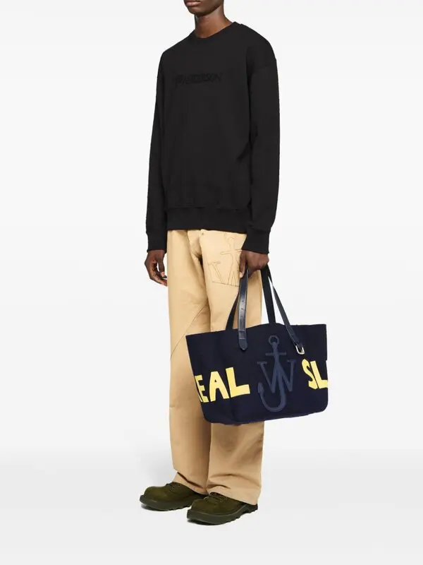 JW Anderson Logo-embroidered Sweatshirt - Black