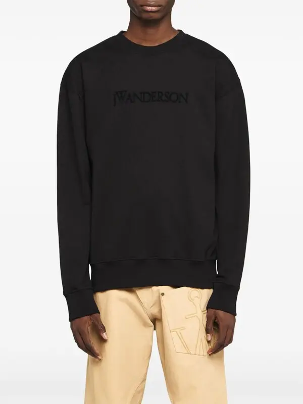 JW Anderson Logo-embroidered Sweatshirt - Black
