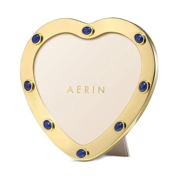 Aerin Augusta Gemstone Heart Frame - Gold