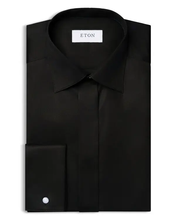 Eton Slim Fit Twill Fly Front Formal Shirt