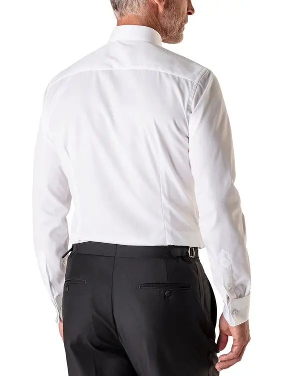 Eton Classic Fit Pleated Bib Formal Shirt - White