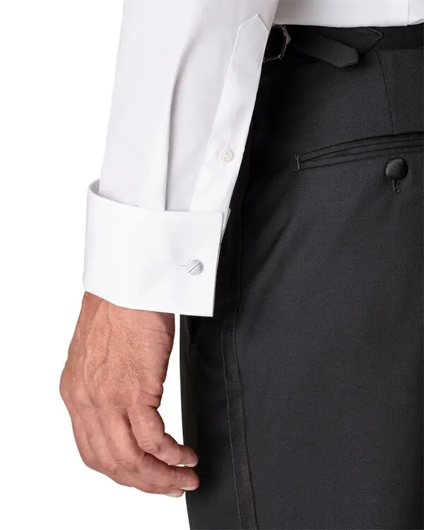 Eton Classic Fit Pleated Bib Formal Shirt - White
