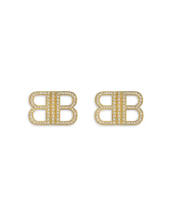 Balenciaga Bb 2.0 Earrings - Gold