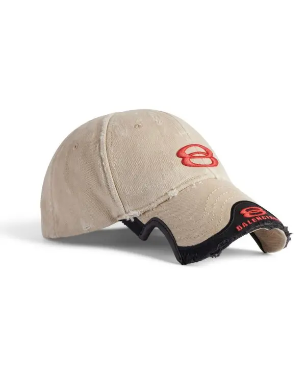 Balenciaga Unity Sports Icon Cap - Beige/red
