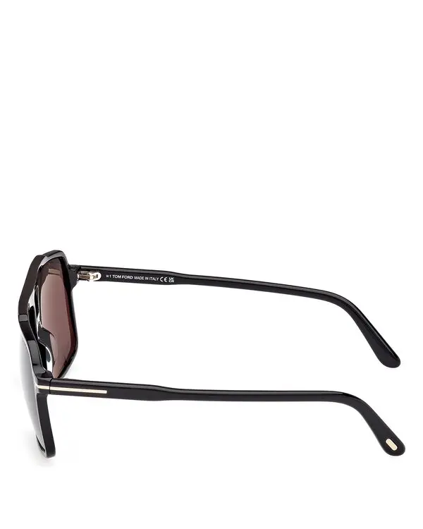 TOM FORD Pilot Sunglasses 56mm - Black/smoke
