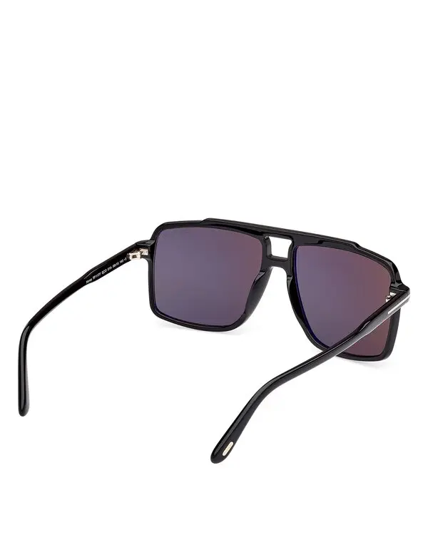 TOM FORD Pilot Sunglasses 56mm - Black/smoke