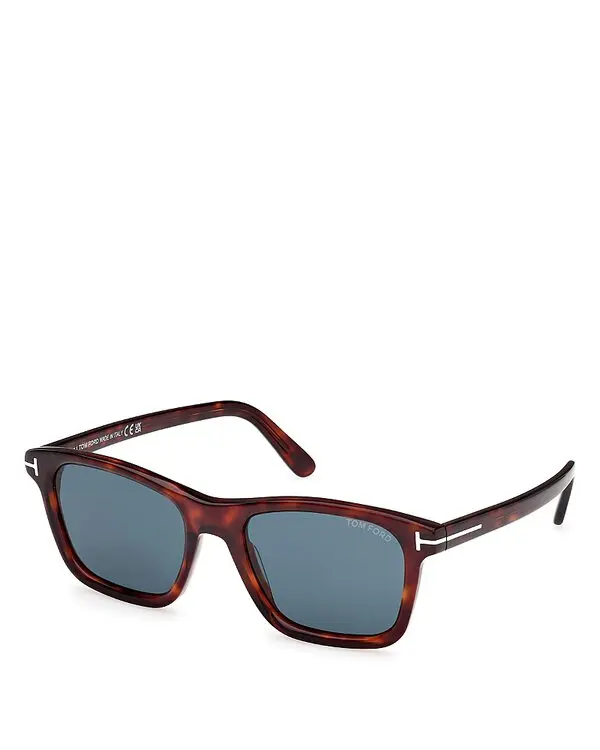 TOM FORD Square Sunglasses - Havana/blue