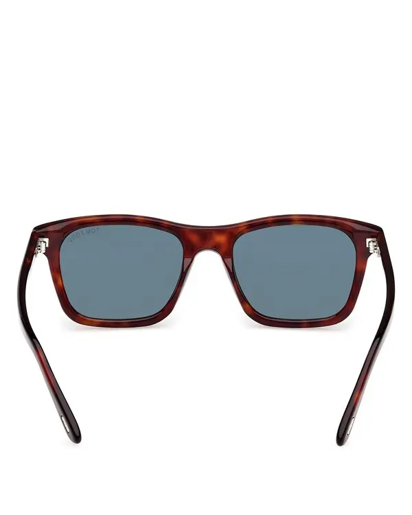 TOM FORD Square Sunglasses - Havana/blue