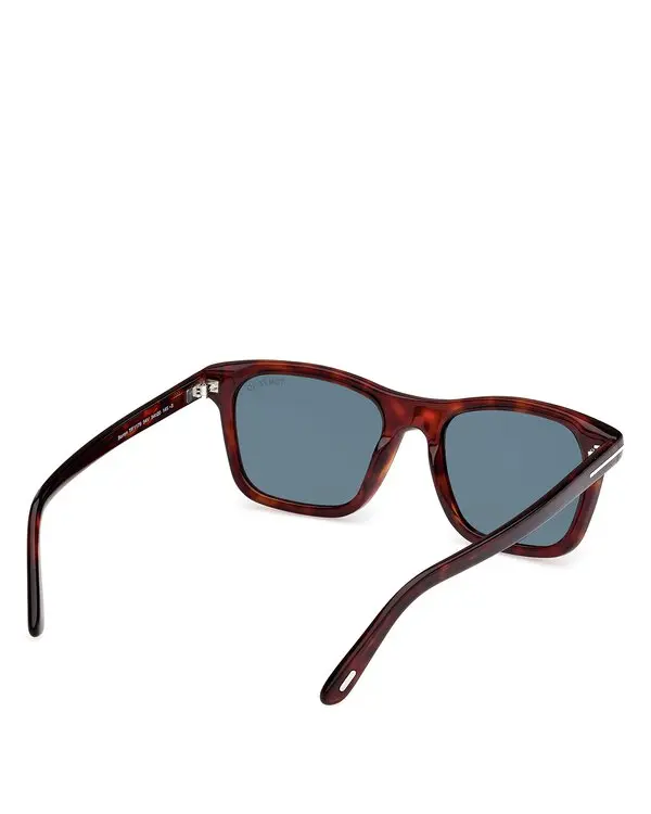TOM FORD Square Sunglasses - Havana/blue