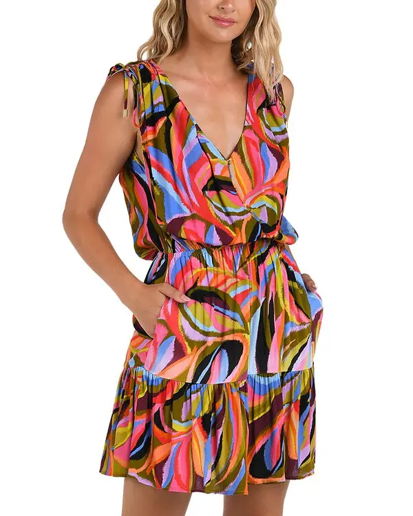 La Blanca Tropic Waves Swim Cover-up Dress - Multi