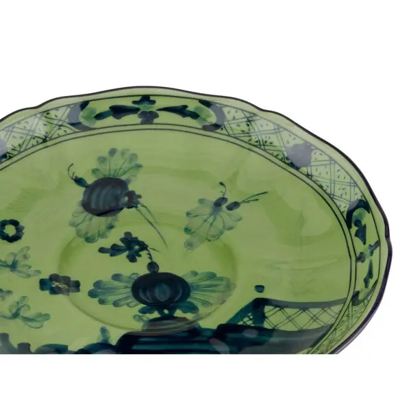 GINORI 1735 Oriente Italiano Tea Saucer - Dark Green