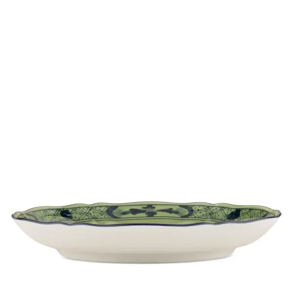 GINORI 1735 Oriente Italiano Tea Saucer - Dark Green