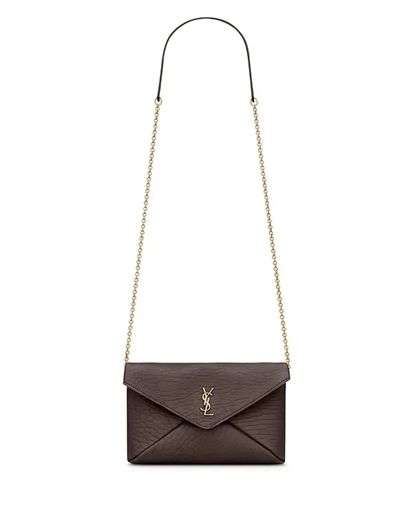 Saint Laurent Cassandre Chain Pouch - Santal
