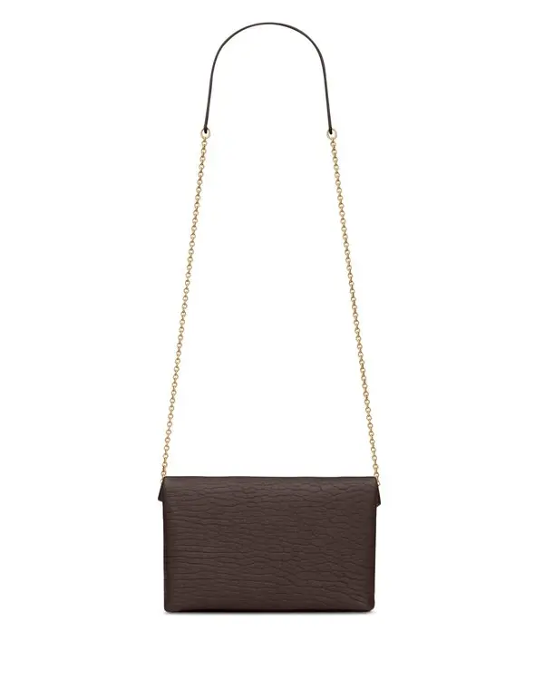 Saint Laurent Cassandre Chain Pouch - Santal