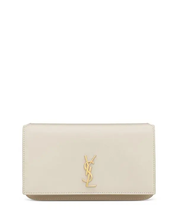 Saint Laurent Cassandre Crossbody Bag Phone Holder With Strap - Blanc Vintage