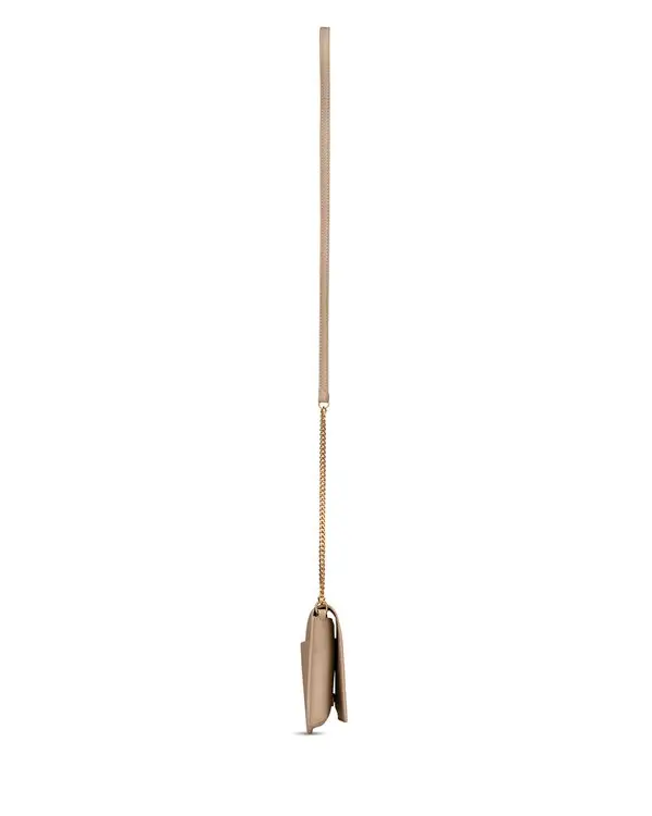 Saint Laurent Cassandre Crossbody Bag Phone Holder With Strap - Dark Beige
