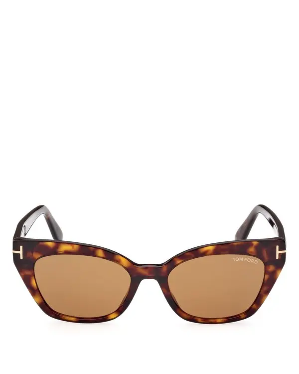 TOM FORD Cat Eye Sunglasses - Havana/brown