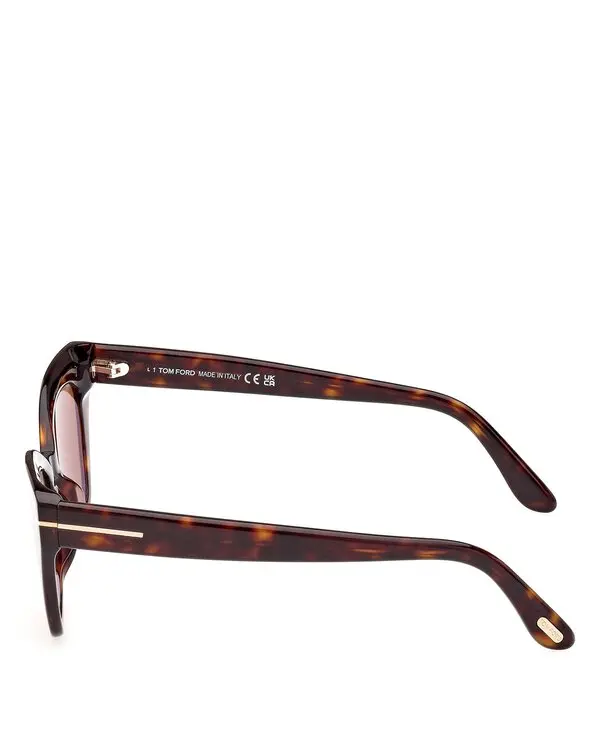 TOM FORD Cat Eye Sunglasses - Havana/brown