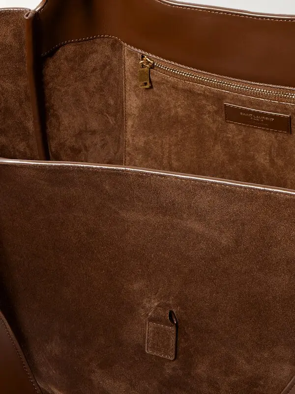 Saint Laurent Le 5 À 7 Bea Suede Tote - Brown