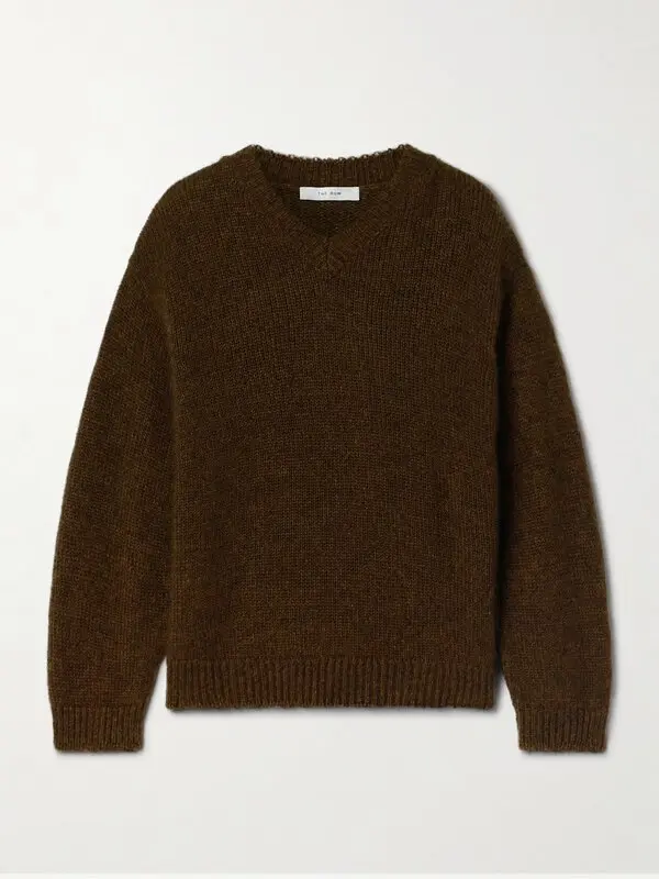 THE ROW Harini Brushed-cashmere Sweater